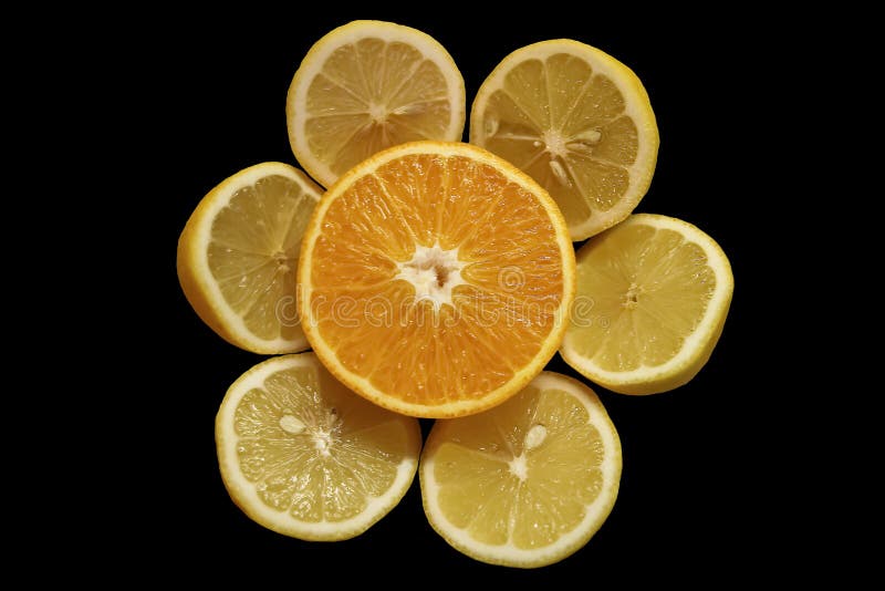 Orange & lemon stock image. Image of lemon, shape - 6486407