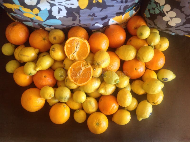 Orange&lemon stock image. Image of lemon, fruit, home - 43562533