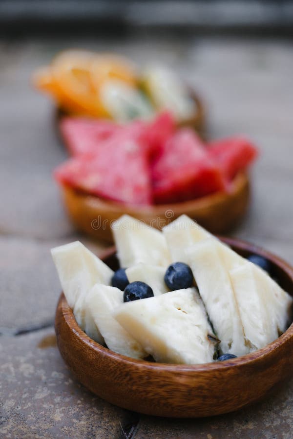 Orange, Lemon and Lime Slices, Triangular Slices of Watermelon ...