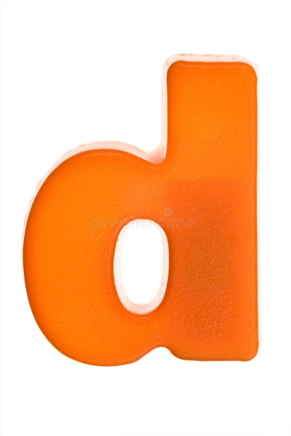 Orange letter d stock image. Image of colour, letter, color - 6143975