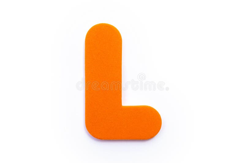 Orange Letter L