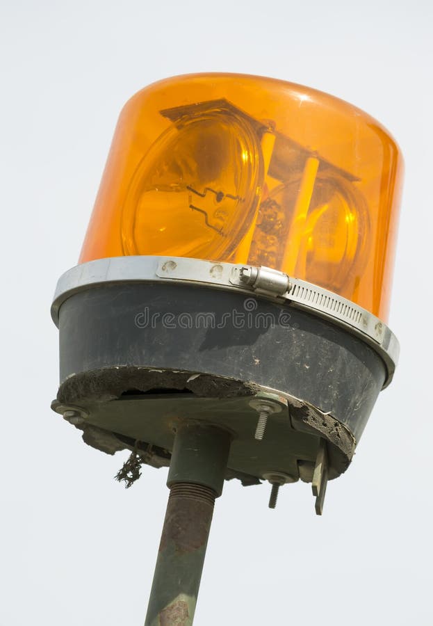 Orange light beacon stock photo. Image of color, system - 54881332