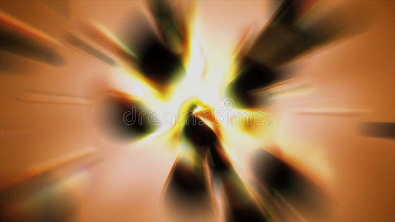 Orange Light Beams Expanding and Creating Abstract Shapes. Design Stock ...