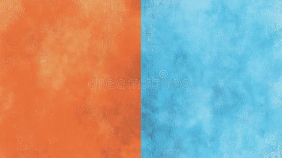Orange and Light Blue Backgrounds are Divided Vertically, Creating a ...
