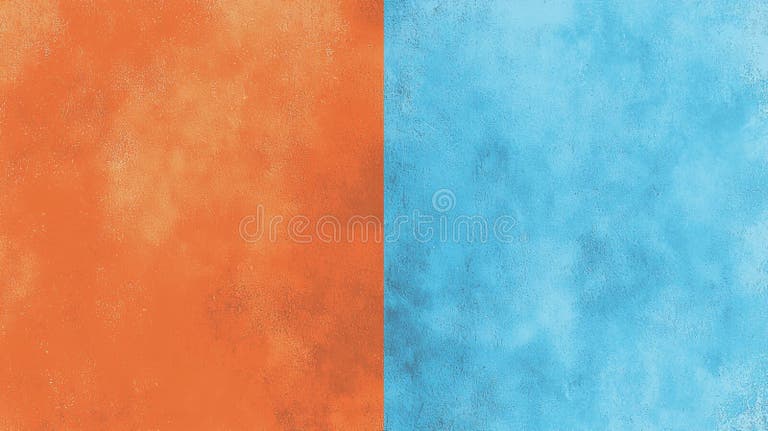 Orange and Light Blue Backgrounds are Divided Vertically, Creating a ...