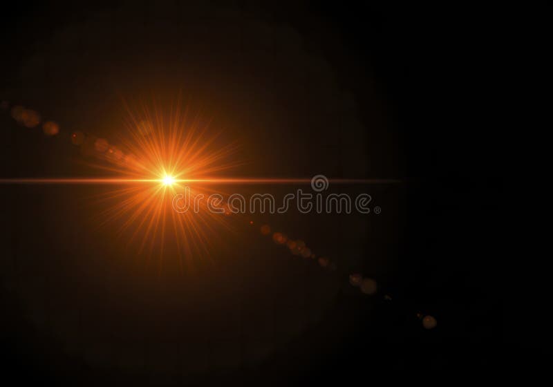 Orange Light Flare Overlay Dramatic Sun Rays Background Abstract Design ...