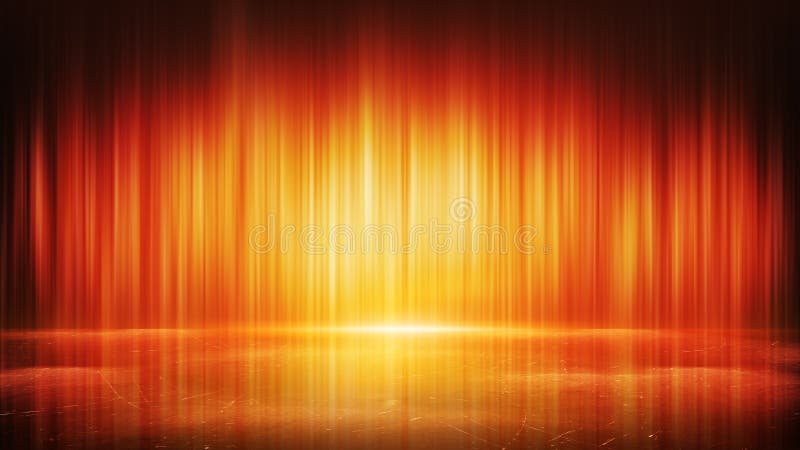 Orange Light Lines and Reflection Abstract Background Stock ...