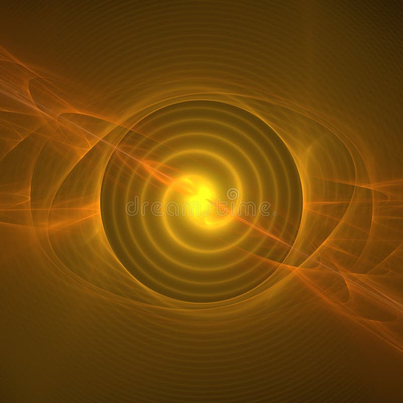 Orange light rays stock illustration. Illustration of fractal - 144896954