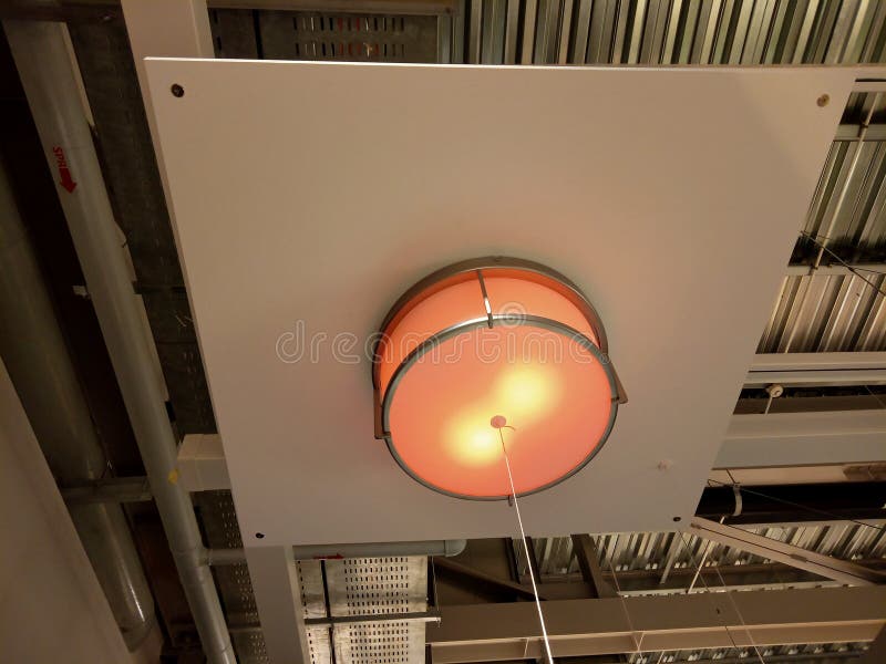 Orange lighting lamp stock photo. Image of ling, ceiling - 234645586