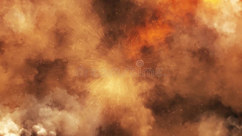 Orange Thunder Energy Animation Background Stock Video - Video of ...