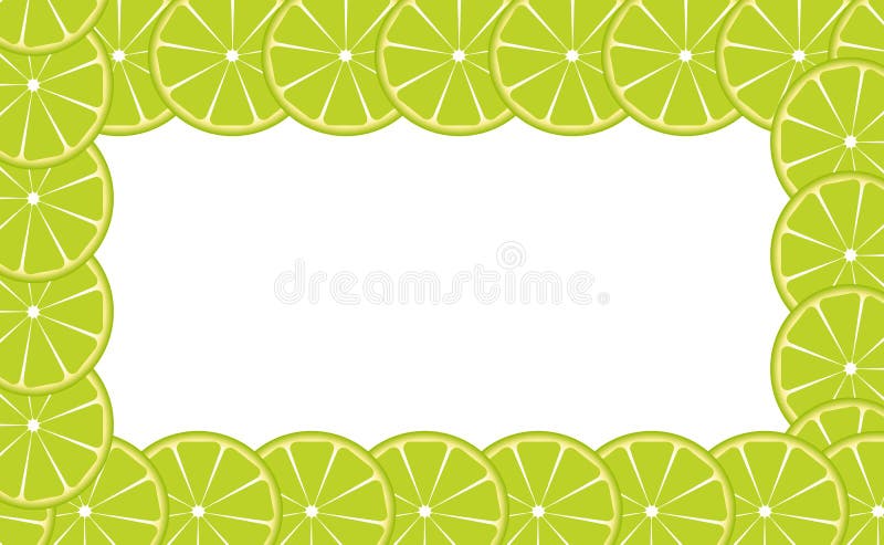 Orange (lime) Frame Vector Illustration Stock Vector - Illustration of ...