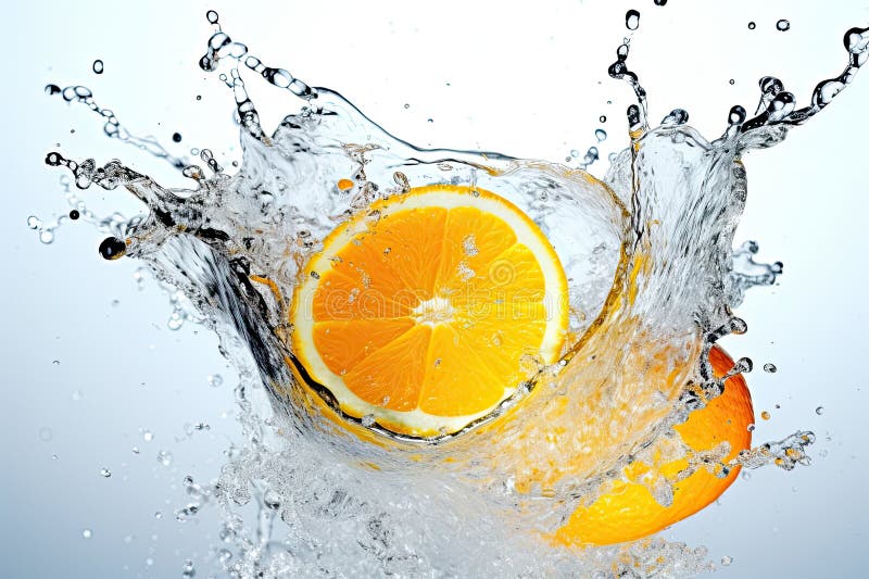 Orange and Lime Slices Being Splashed by Water Stock Image - Image of ... Orange and Lime Slices Being Splashed by Water Stock Image - Image of ...