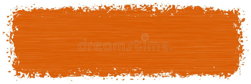 Orange Line of Paint Isolated, Orange Smear on Transparent Background ...