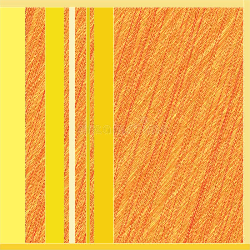 Orange Line on a Yellow Background Stock Illustration - Illustration of ...