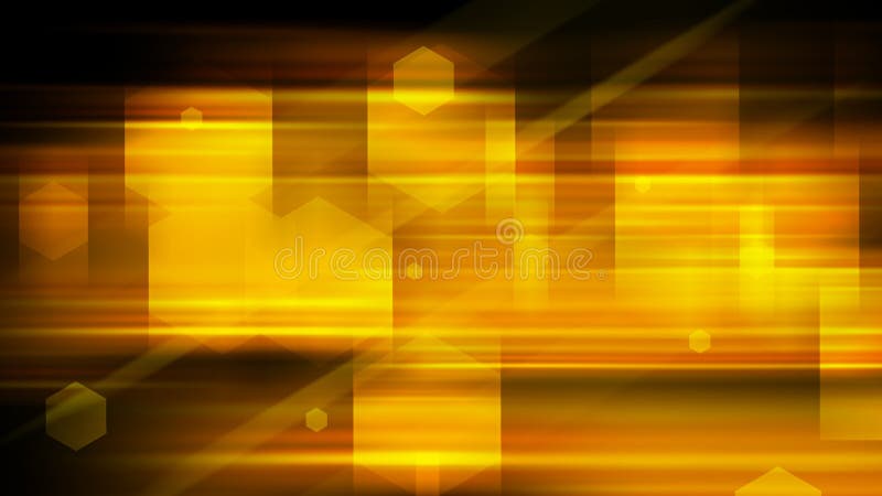 Orange Linear Abstraction with Geometrical Lines and Shapes, 3d Render ...