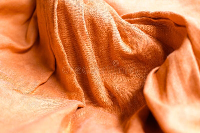 Orange Linen Fabric Texture Background Stock Photo - Image of abstract ...