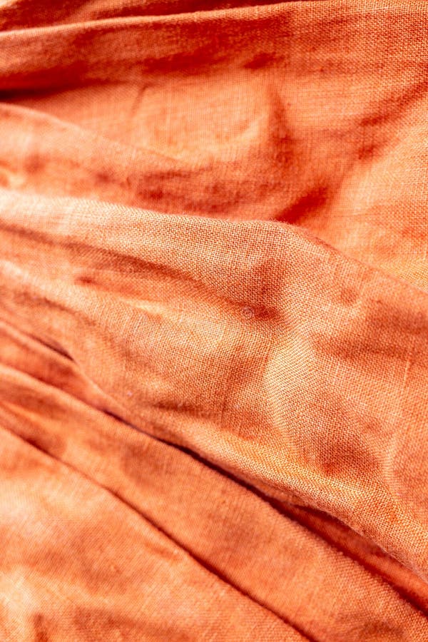 Orange Linen Fabric Texture Background Stock Photo - Image of fiber ...