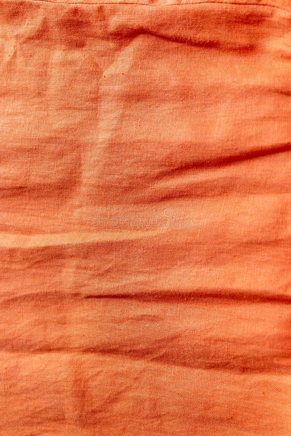 Orange Linen Fabric Texture Background Stock Photo - Image of closeup ...
