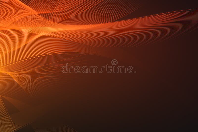 Orange lines background stock illustration. Illustration of curve ...