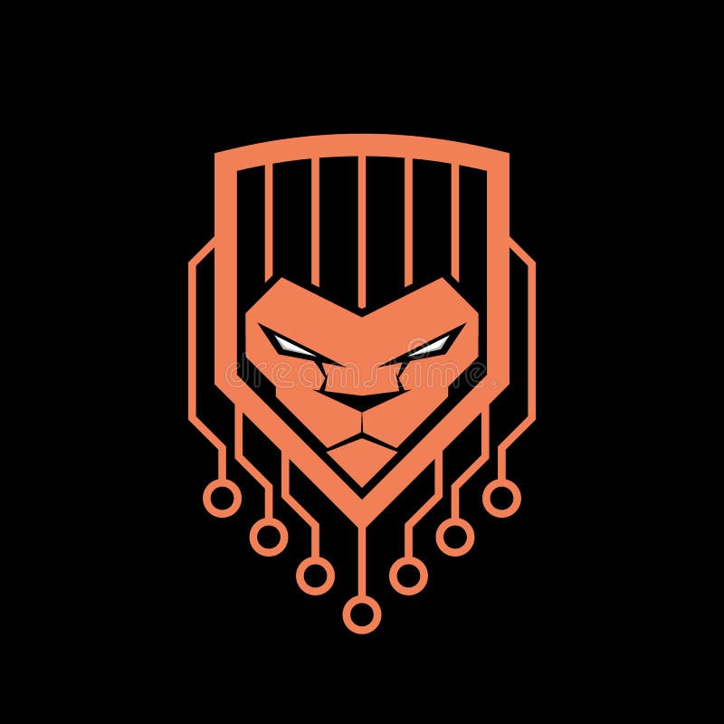 Head Orange Lion Logo Stock Illustrations – 543 Head Orange Lion Logo ...