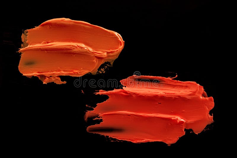 Orange lipstick smudge stock photo. Image of lips, pink - 87980460