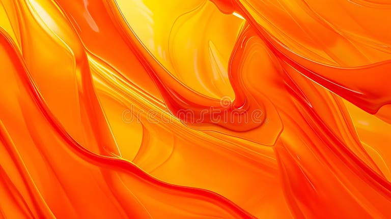 An Orange Liquid Background with a Swirling Pattern Stock Image - Image ...