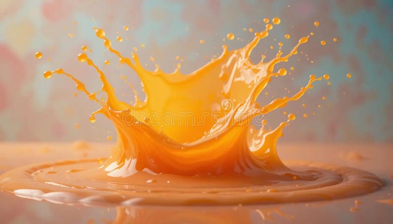 Spalsh of juice stock illustration. Illustration of suspended - 360471567