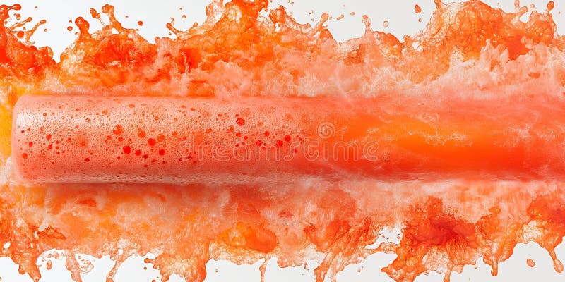 Orange Liquid Splashing Dynamic Foam Texture Background Image Stock ...