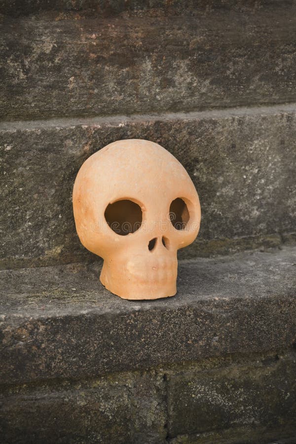 Orange little skull stock photo. Image of mexico, cute - 73867534