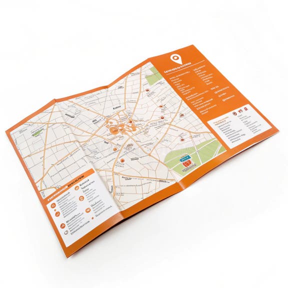 Orange Location Map Isolated on White Background Stock Illustration ...