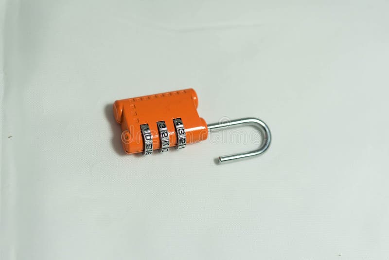 Orange lock stock photo. Image of protect, protection - 30602366