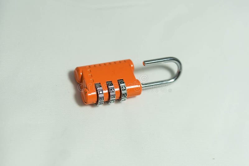 Orange lock stock photo. Image of protect, protection - 30602366