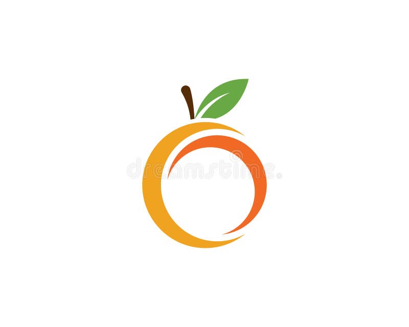 Orange logo design stock vector. Illustration of modern - 135200340