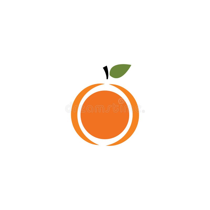 Orange logo design Vector stock vector. Illustration of logo - 110243013