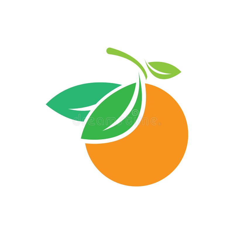 Orange logo design stock illustration. Illustration of symbol - 198845582