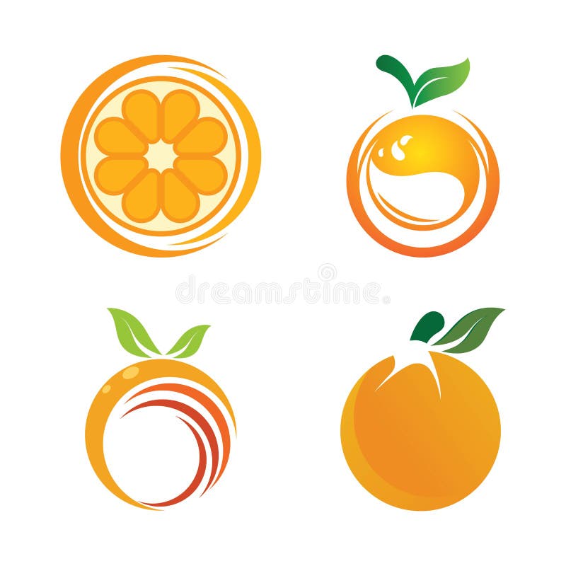 Orange logo design stock vector. Illustration of geometric - 250487893