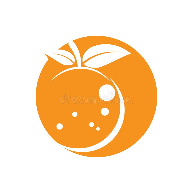 Orange Logo Design Vector Icon Illustration Design Stock Vector ...