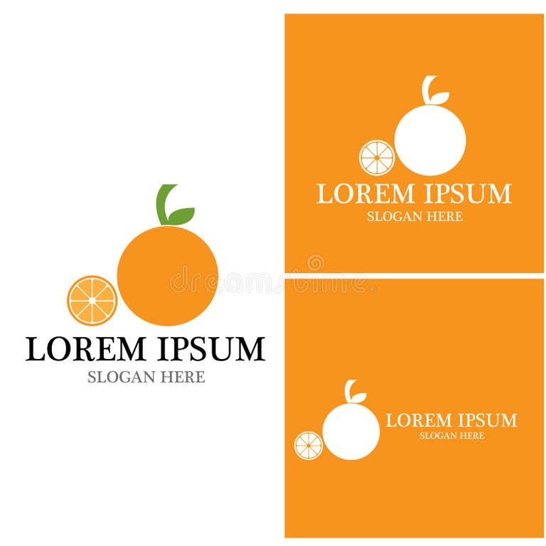 Orange logo design stock illustration. Illustration of yang - 260600373