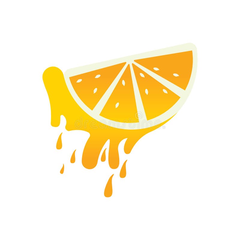 Orange Logo Design Vector Icon Stock Vector - Illustration of logo ...
