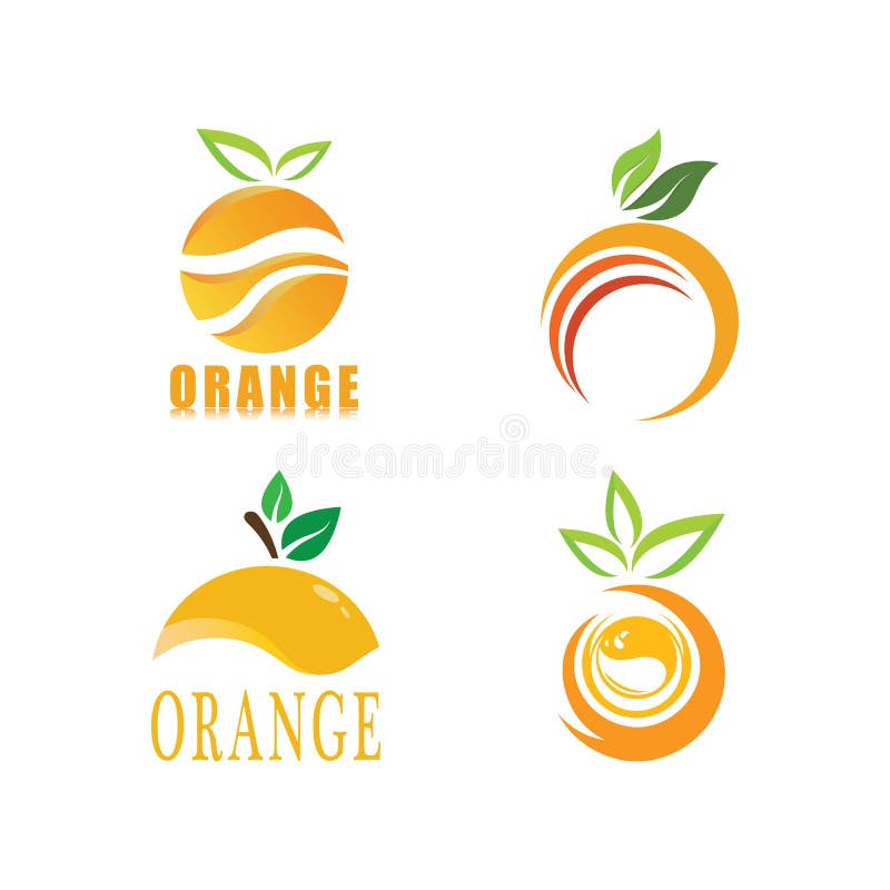 Orange Logo Icon Design Illustration Stock Vector - Illustration of ...