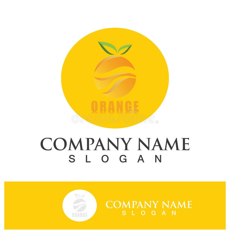 Orange Logo and Symbol Vector Icon Stock Vector - Illustration of sign ...