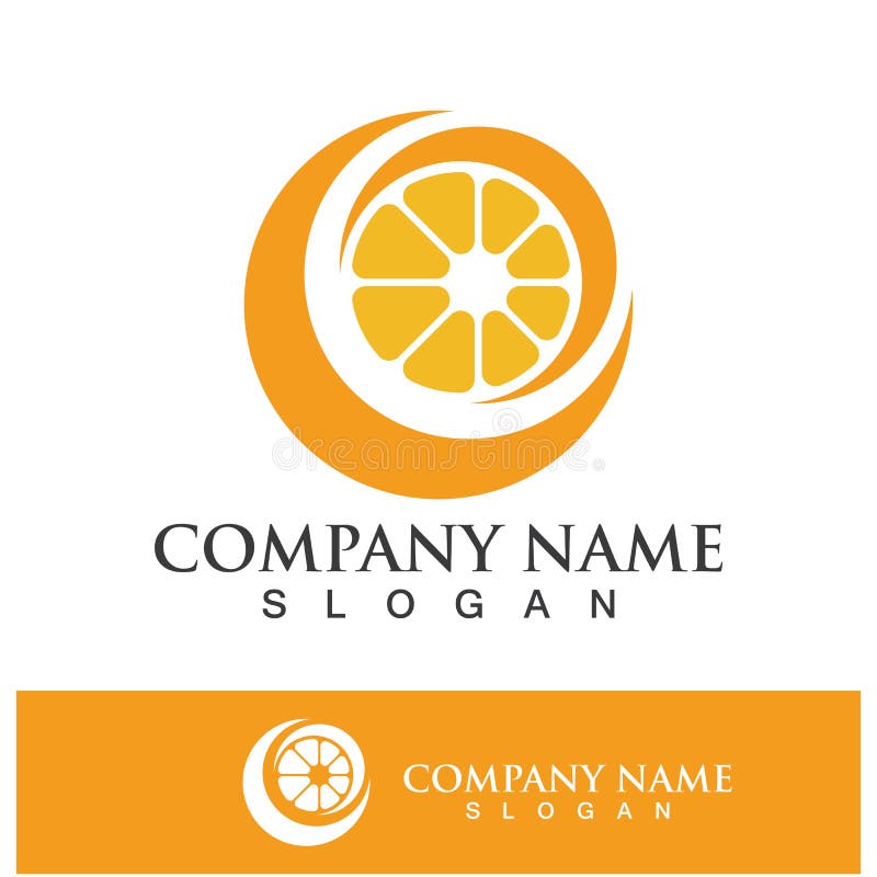 Orange Logo and Symbol Vector Icon Stock Vector - Illustration of ...