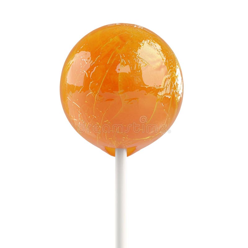 Orange Lollipop stock photo. Illustration of orange - 349009240