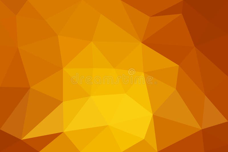 Orange Low Poly Background. Abstract Polygon Design Stock Illustration ...