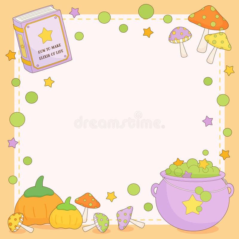 Orange Magic Potion Study Frame 1 Stock Illustration - Illustration of ...