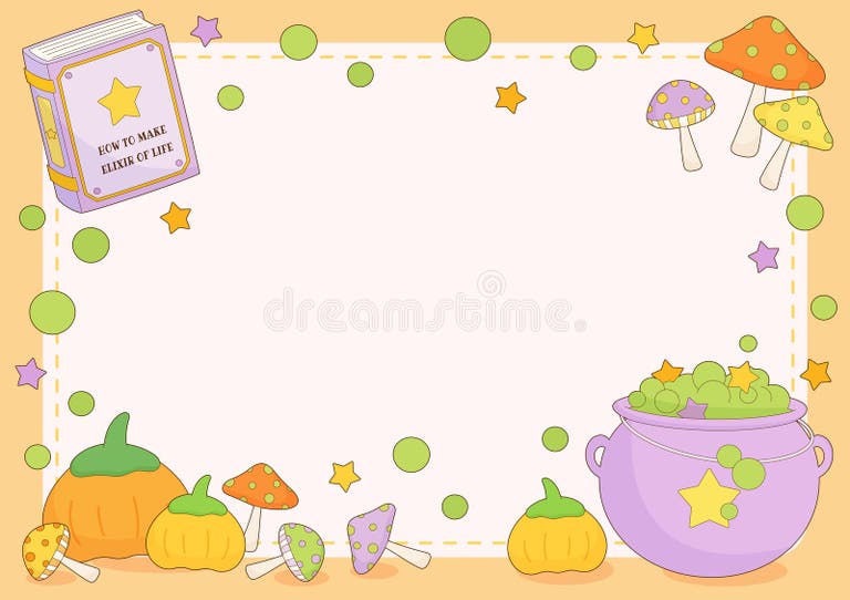 Orange Magic Potion Study Frame 2 Stock Illustration - Illustration of ...