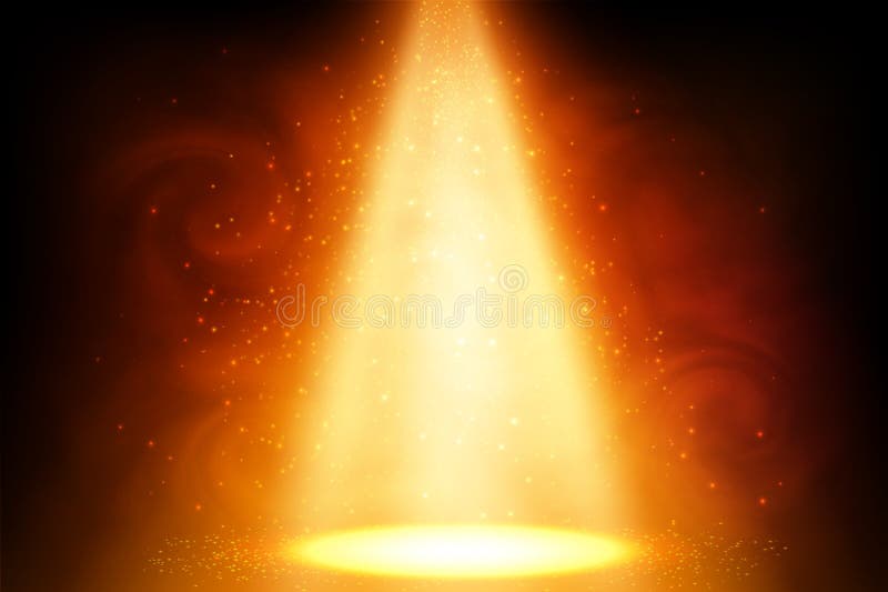 Orange Magic Spot Light Background Stock Vector - Illustration of ...