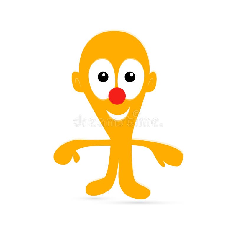 Orange man illustration stock vector. Illustration of draw - 5384692