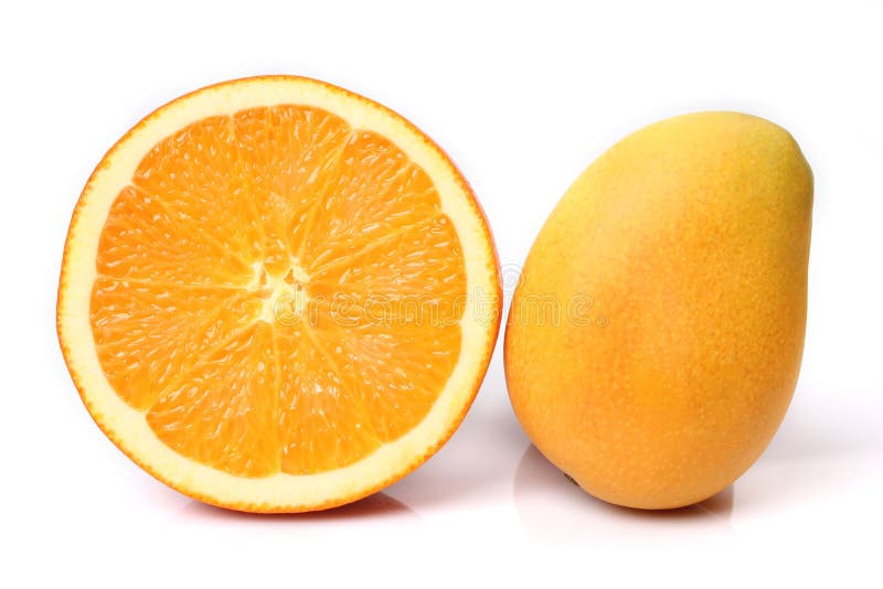 Orange and mango stock image. Image of fresh, object - 40164811