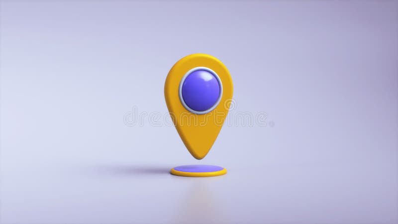 Orange Map Locator Label Rotate Around it Axis. Seamless Looping. Stock ... Orange Map Locator Label Rotate Around it Axis. Seamless Looping. Stock ...